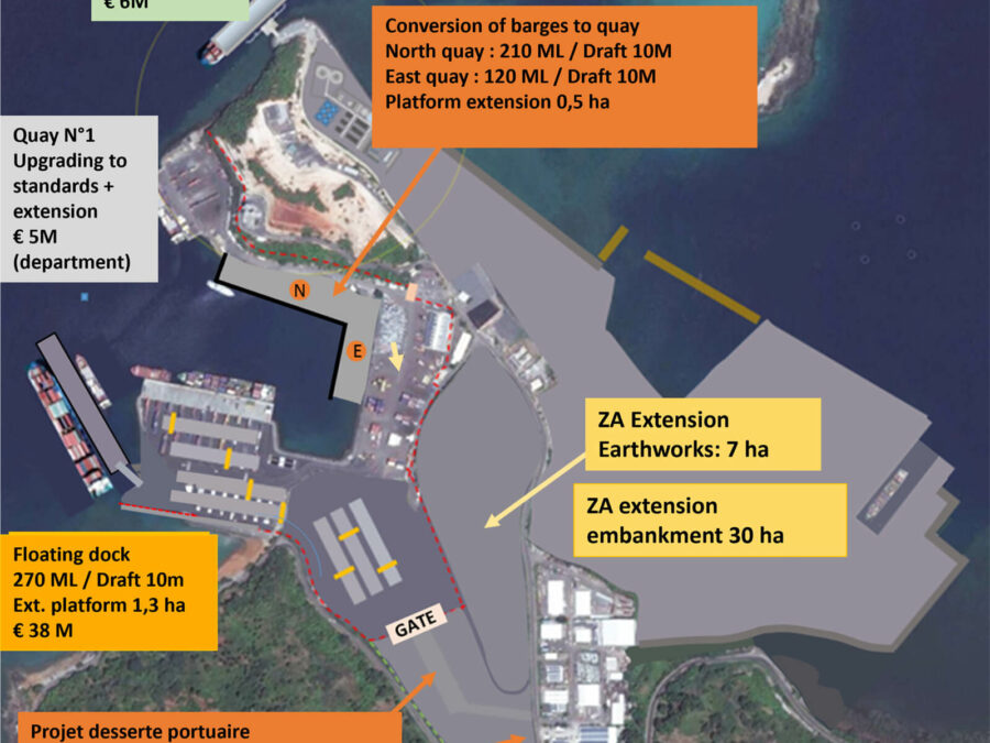 Floating dock and platform extension - MCG - MAYOTTE CHANNEL GATEWAY ...